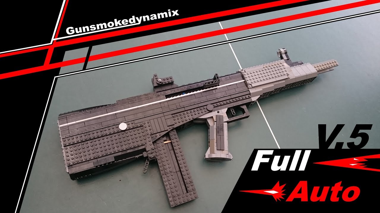 FULLY automatic lego assault rifle (fast shooting v5) - YouTube