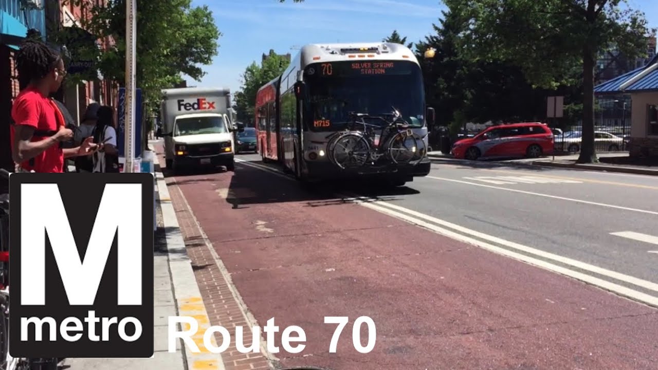 WMATA MetroBus: 2009 New Flyer DE60LFA #5441 on (Route 70) on Georgia ...