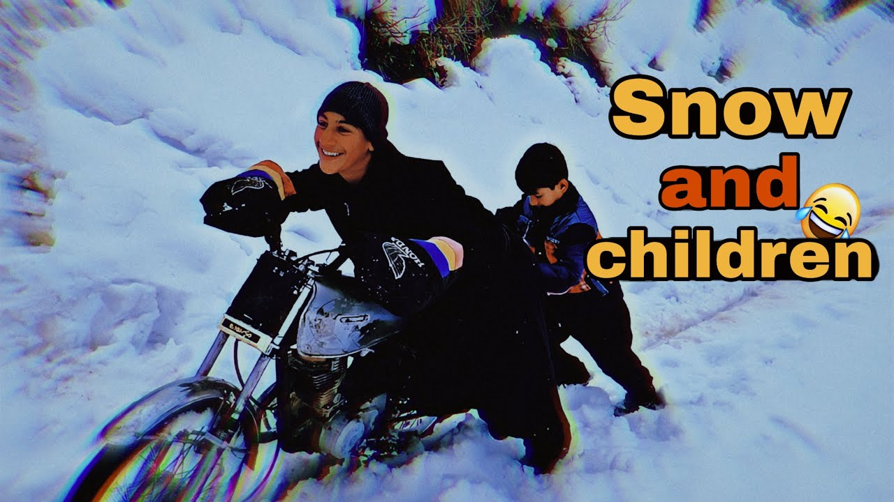 Snow challenges in our village 😂 - YouTube