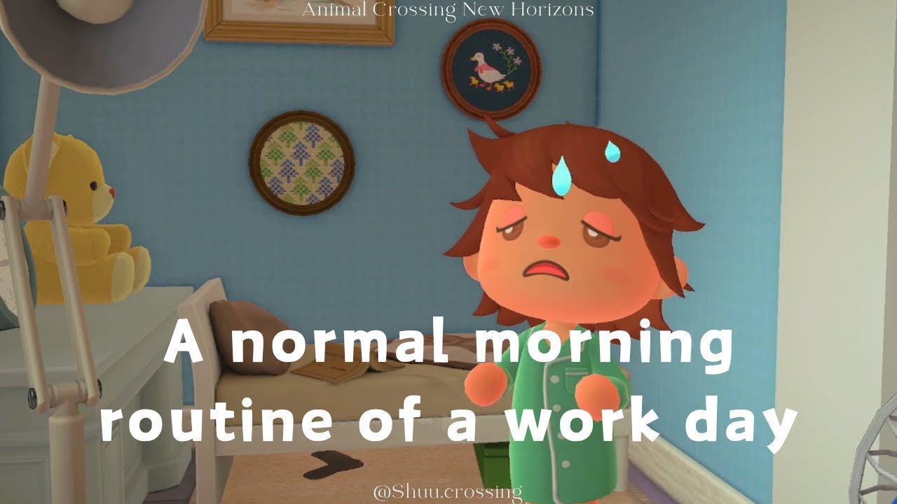 Work Day Morning Routine | Animal Crossing New Horizons - YouTube