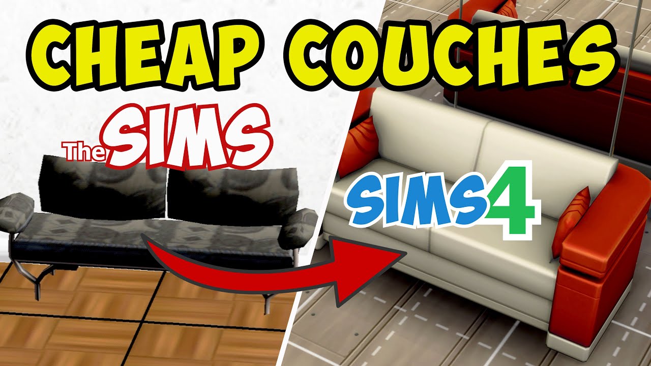 Sims 1, Sims 2, Sims 3, Sims 4 - Cheap Couch Evolution - YouTube