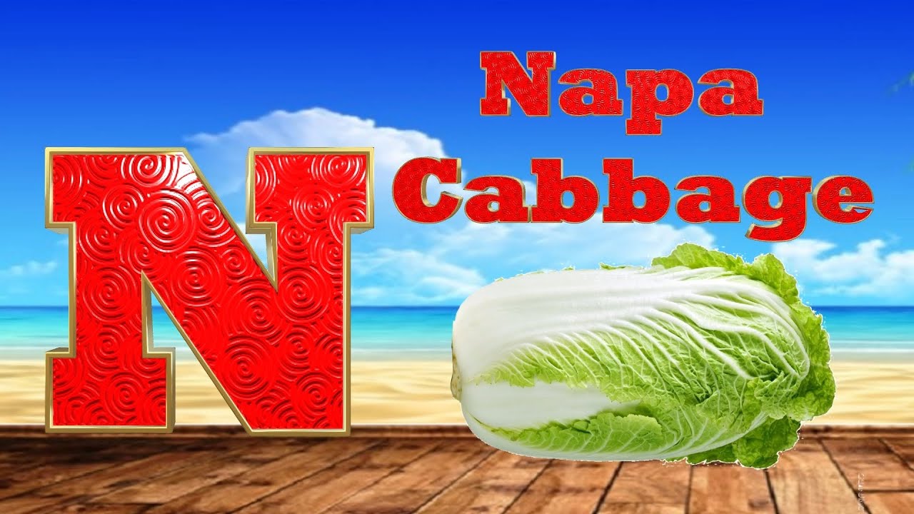 Napa Cabbage Broccoli Radish Vegetable ABCD Alphabet Song | ABCD Song ...