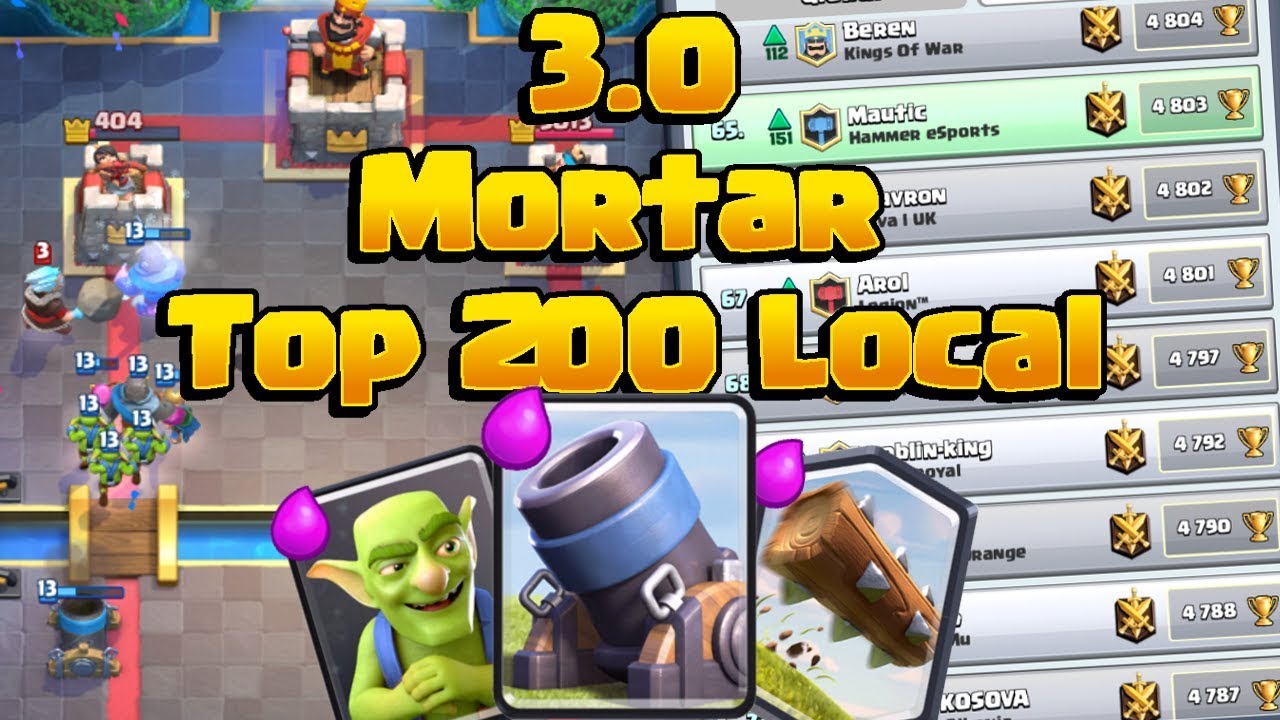 Easy Top 200 Local Mortar With Goblins 3.0 Ladder Cycle Deck Troll ...