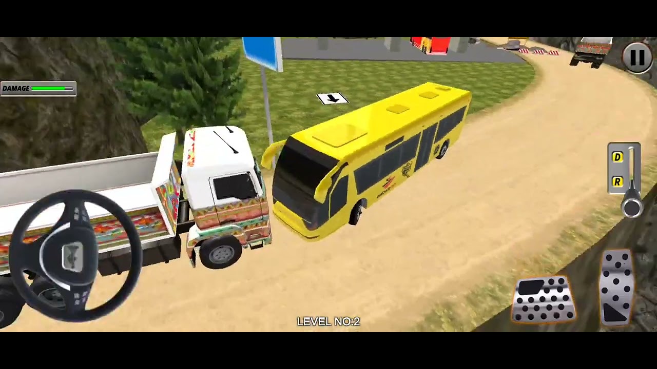 Off-road bus game very hard #subscribe #likes #busgames #subscribe ...