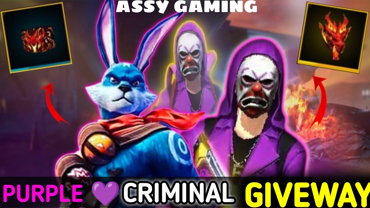 Purple Criminal Giveaway Garena Free Fire - YouTube