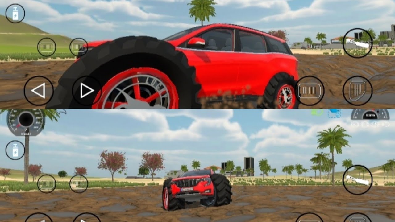 Indian vehicle simulator 3D XUV 700 off roading test with tyre modified ...