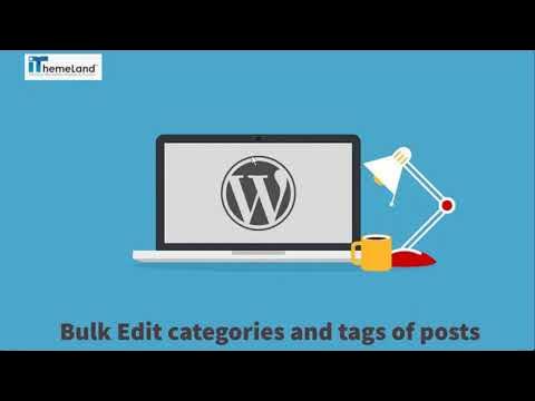 How to bulk edit categories and tags in WordPress posts? - YouTube