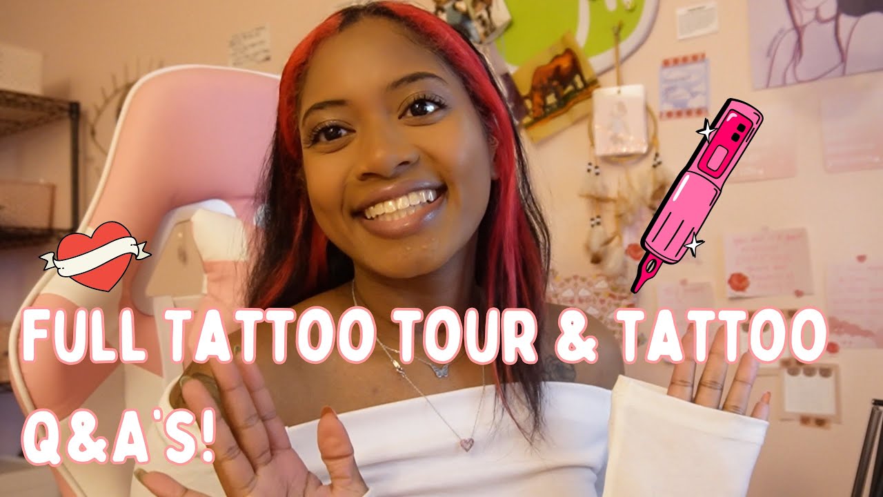 FULL tattoo tour & tattoo q&a! - YouTube