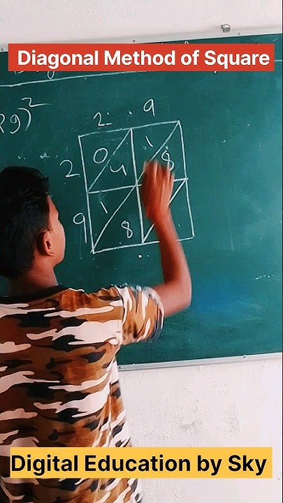 Diagonal Method of Square. |diagonal method to find square of any number | - YouTube