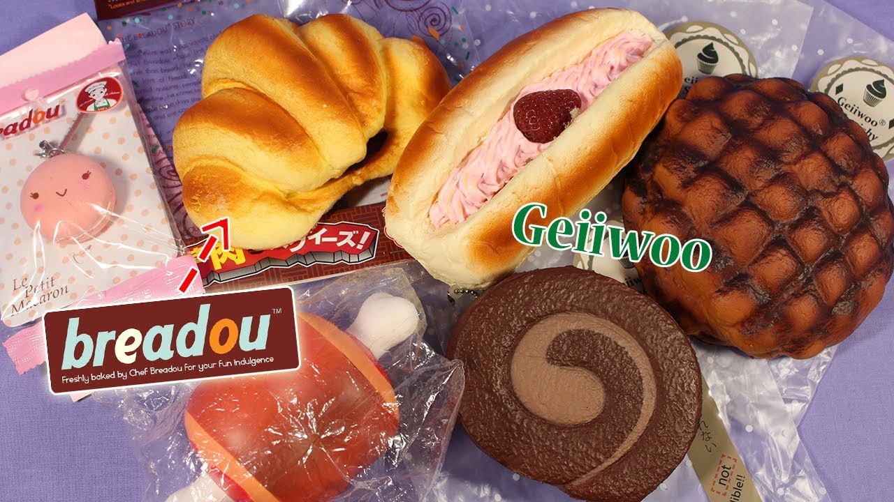 Breadou and Geiiwoo! Squishy and Me Squishy Package #34 - YouTube
