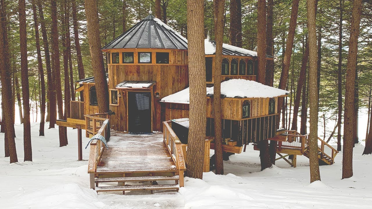 Magical Castle Treehouse Tour - YouTube