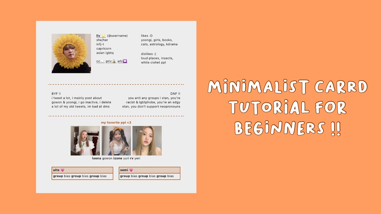 minimalist carrd tutorial for beginners • phone tutorial - YouTube