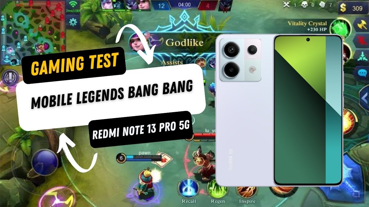 Gaming Test Mobile Legend Bang Bang Di Redmi Note 13 Pro 5G Rata Kanan ...