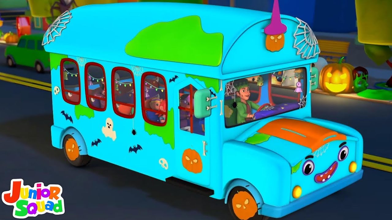 Monster Ride, Spooky Bus + More Halloween Nursery Rhymes for Kids - YouTube