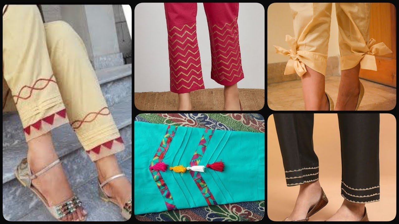 Top Stylish Trousers/Capri Designs With Laces 2020 - YouTube