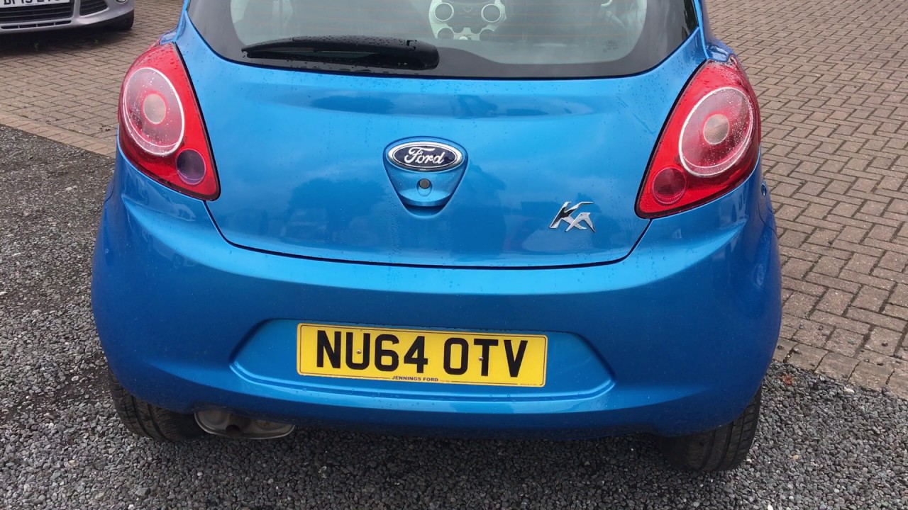 Used Ford Ka 1.2 Edge 3dr [Start Stop] Blue 2014 - YouTube