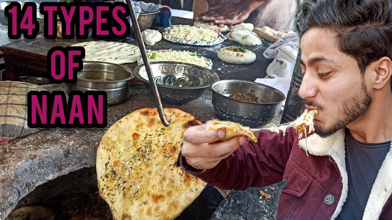 Jammu :14 types of Naan|| Cheese burst pizza naan, kaladi naan, Dogri ...
