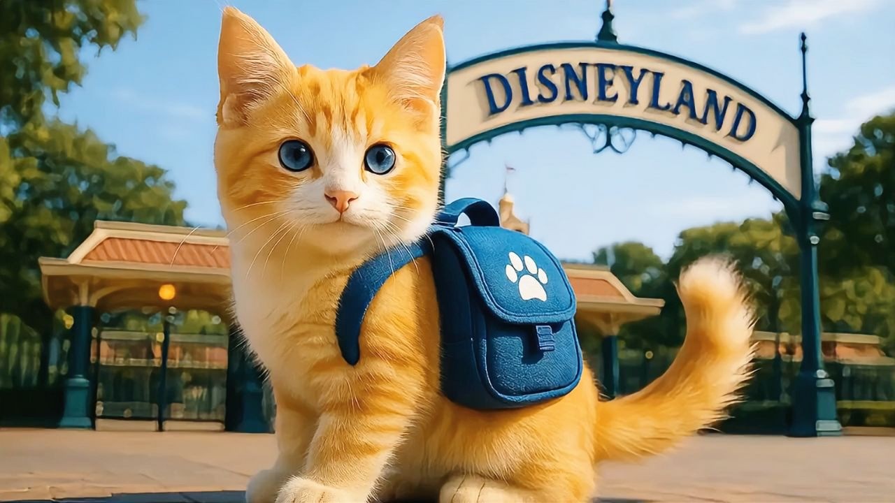 Grace the Cat Takes Over Disneyland! 🐱🏰 - YouTube