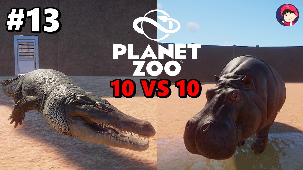 จระเข้ VS ฮิปโป : Planet Zoo #13 (Animal Fight Thailand) - YouTube