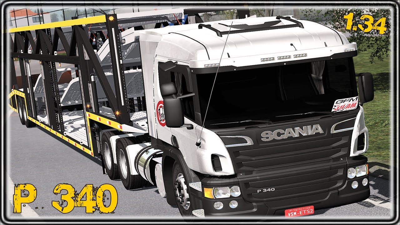 (ETS2 1.34) FRETE COM SCANIA P 340 GFM NA CEGONHA - EURO TRUCK ...