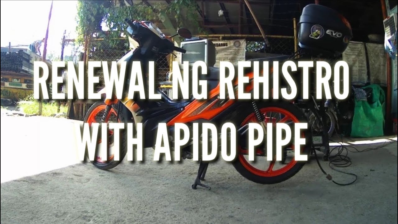 RENEWAL NG REHISTRO WITH APIDO PIPE | HONDA WAVE GILAS 125 | JZ ...