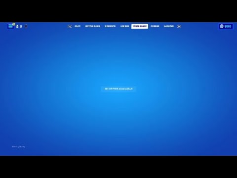 Fortnite item shop is Empty - YouTube