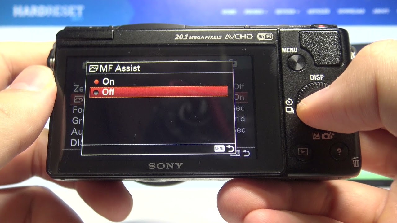 How to Turn Off Manual Focus Assistant on Sony Alpha A5000 - Stop ...