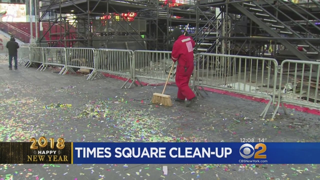 Times Square Cleanup - YouTube