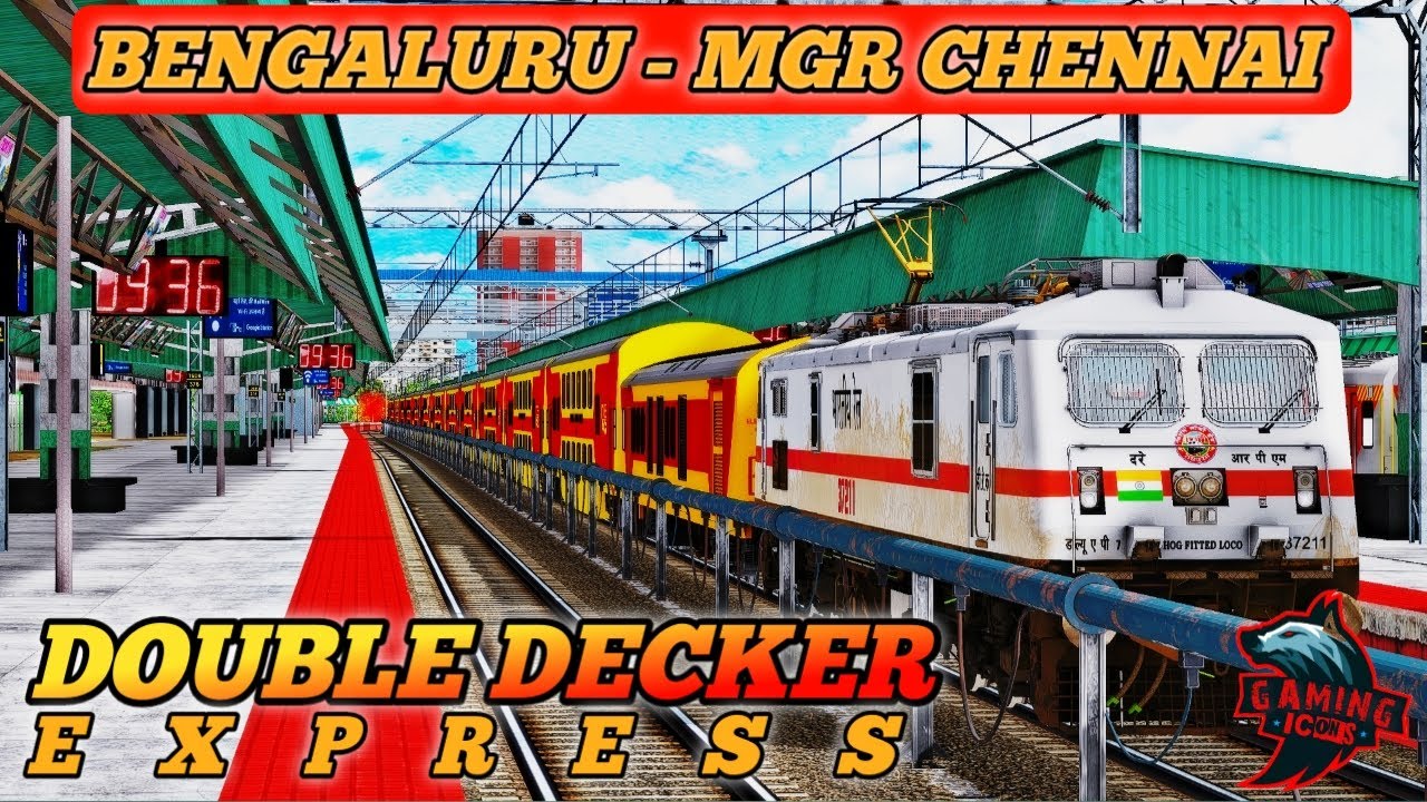 🔴MSTS 🚂 EPIC 22626 DOUBLE DECKER TRAIN JOURNEY THROUGH CHENNAI TRAFFIC ...