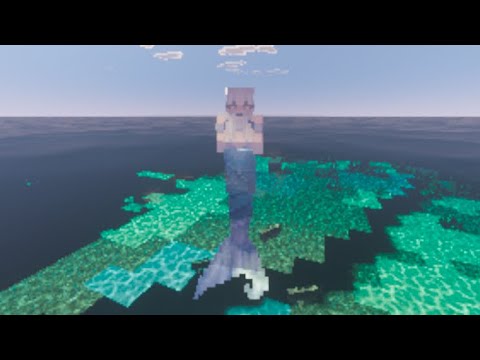 Mermaid Aqua Sonata Tail addon in Minecraft preview iOS 🔥 #siren # ...