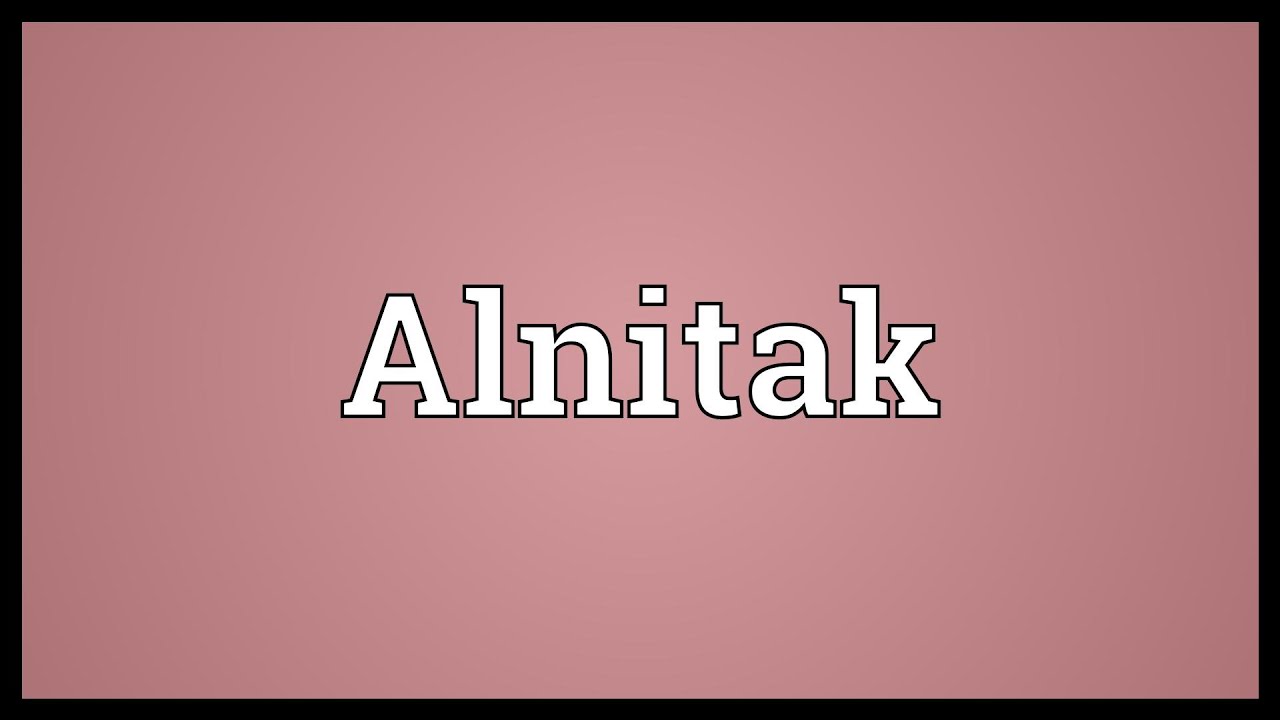Alnitak Meaning - YouTube
