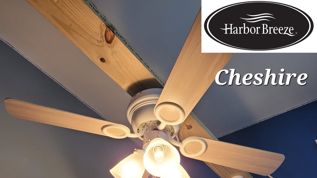 Harbor Breeze 42 Cheshire Ii White Ceiling Fan | Shelly Lighting