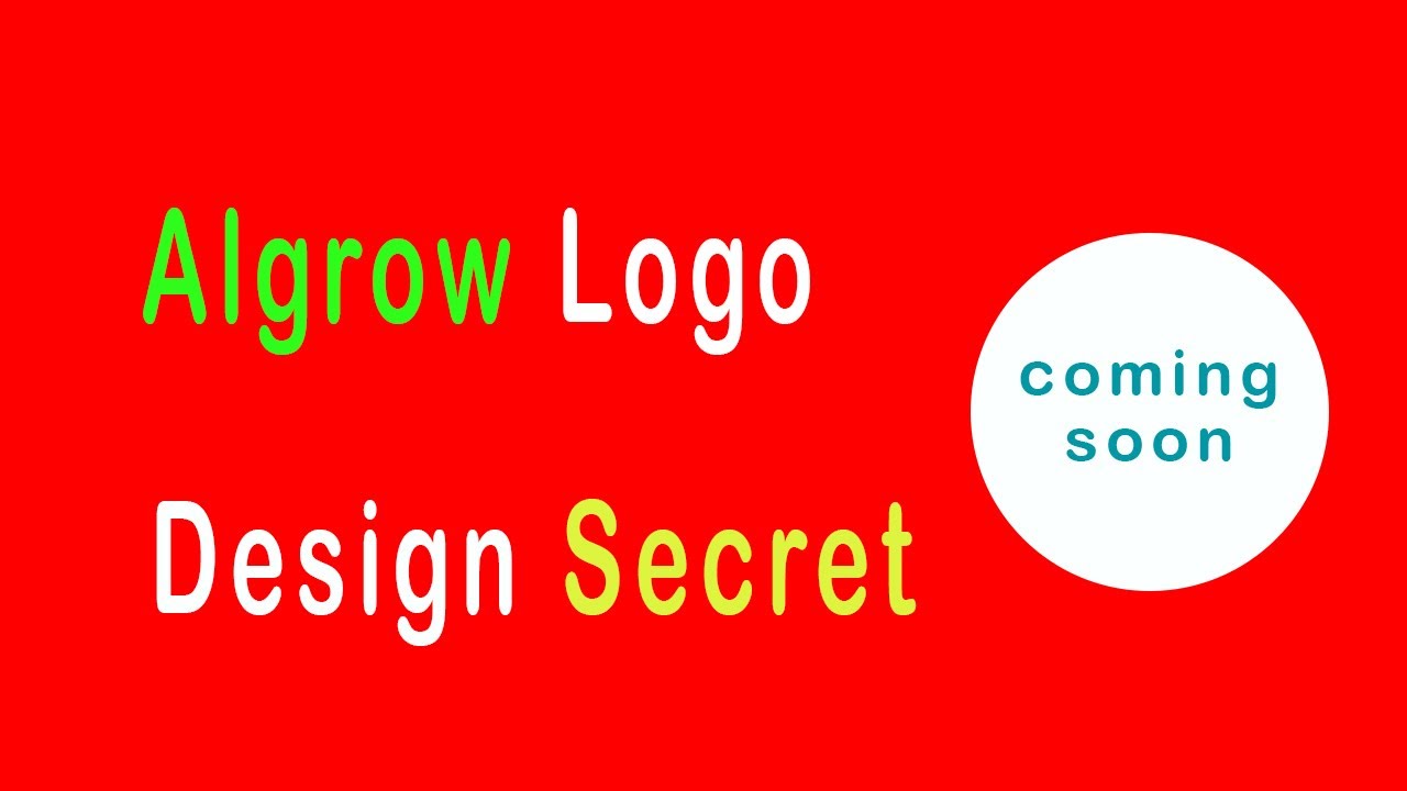 Create logo like algrow |👍 Algrow 10 days Challenge @Algrow - YouTube