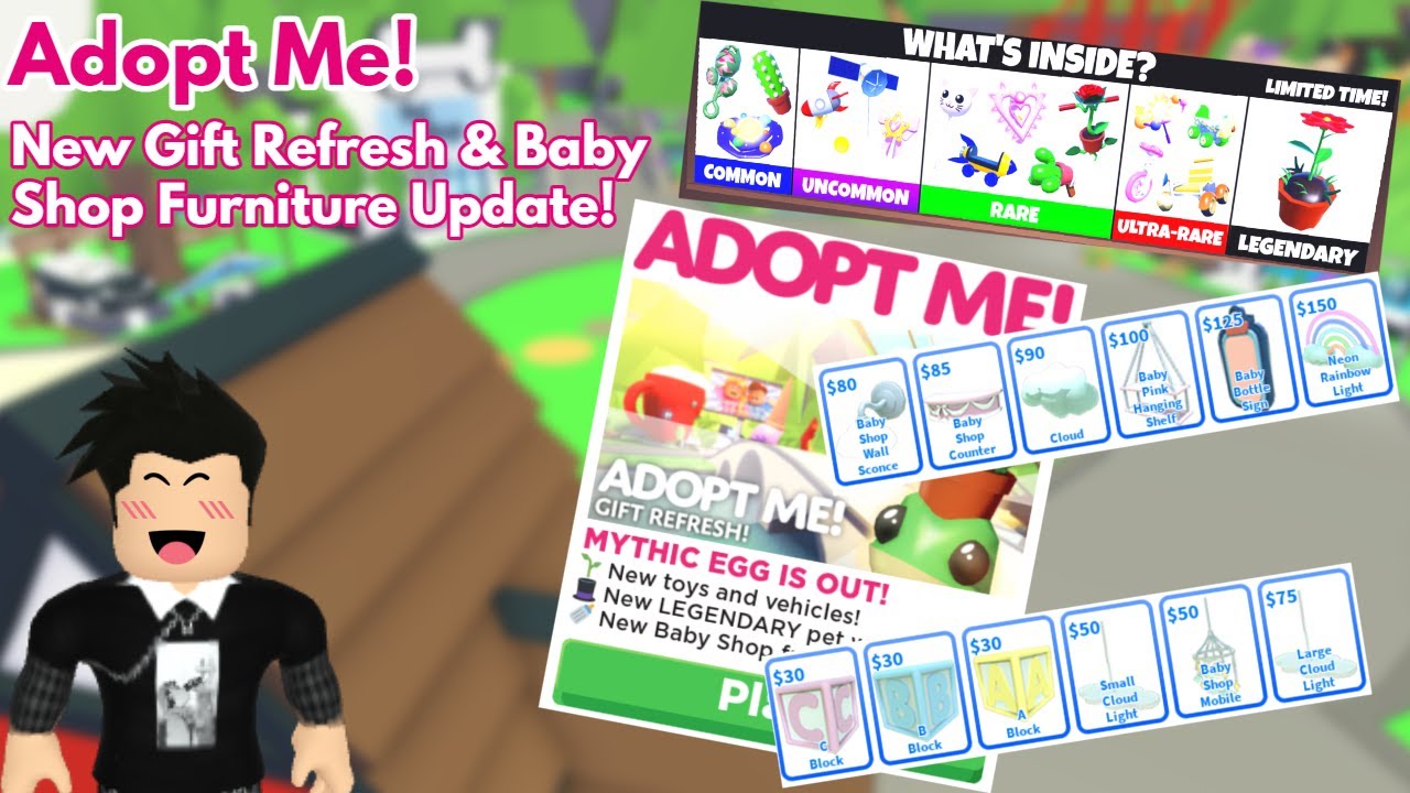 [ADOPT ME]🎁 New Gift Refresh And Baby Shop Furniture Update/ROBLOX ...