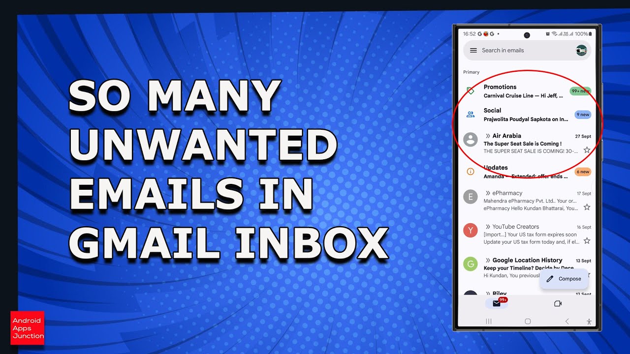 Why suddenly there are too many unwanted emails on my Gmail Inbox ...