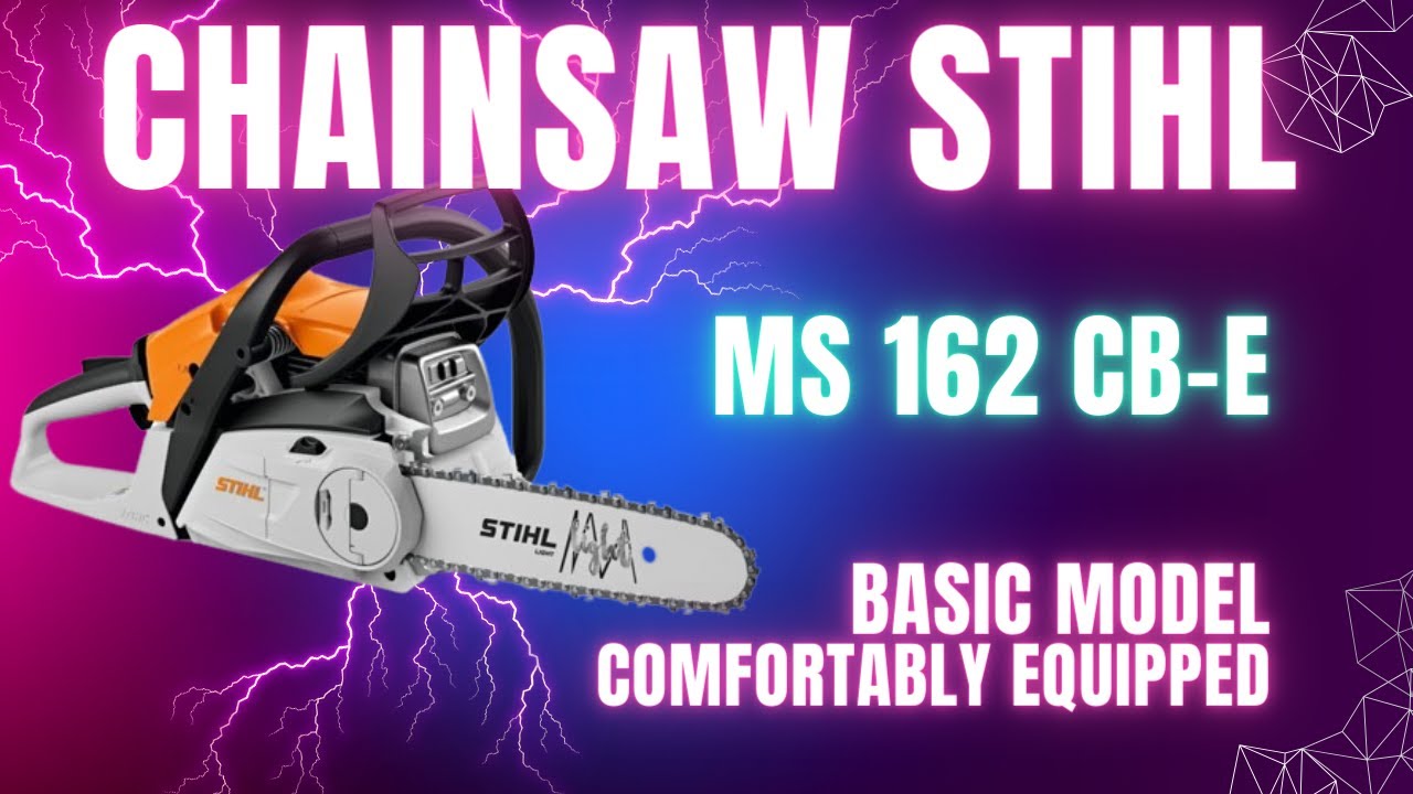 Chainsaw STIHL MS 162 CB-E unboxing and first start II rozpakowanie i ...