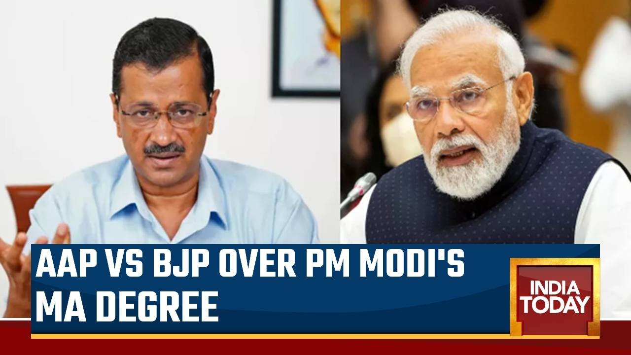 Narendra Modi Degree Row: AAP, BJP Trade Barbs Over PM Modi's MA Degree ...