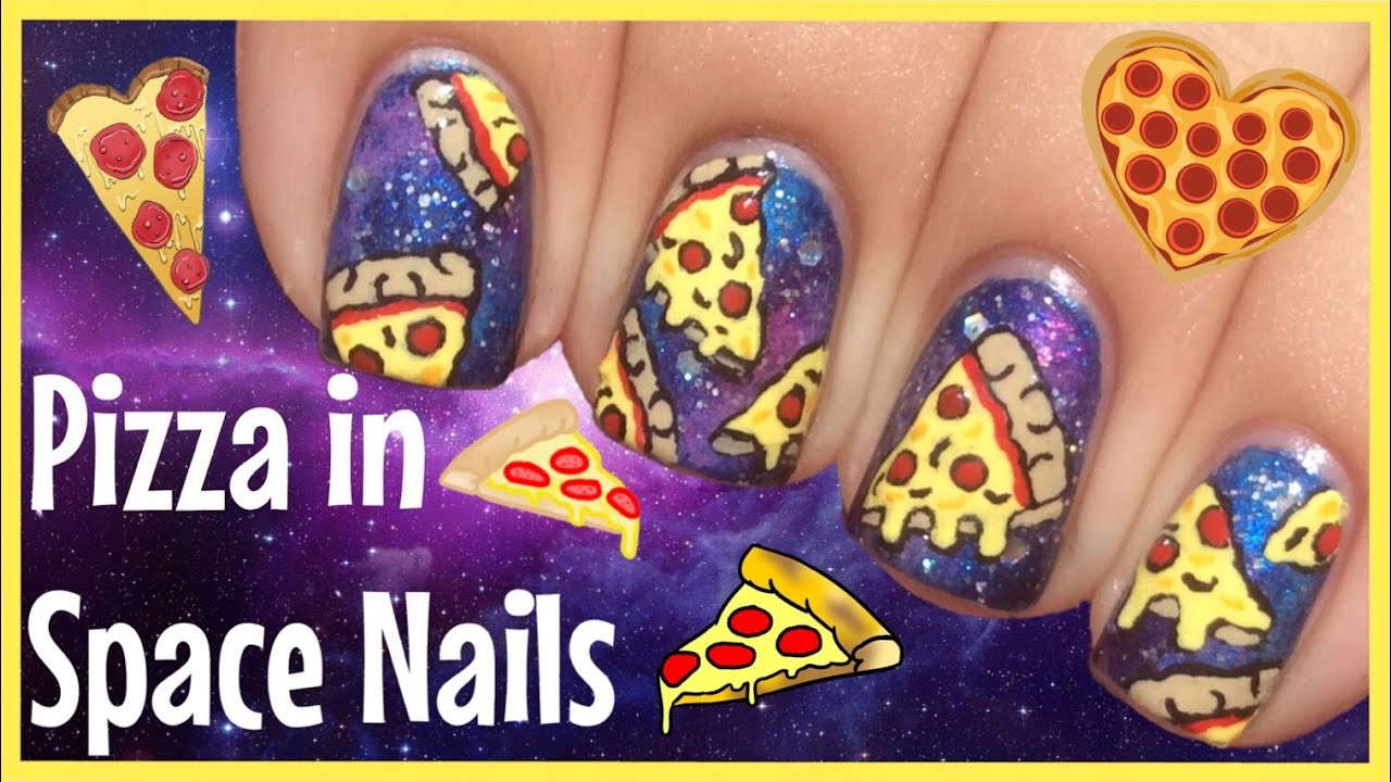 Pizza Nail Art Tutorial - YouTube