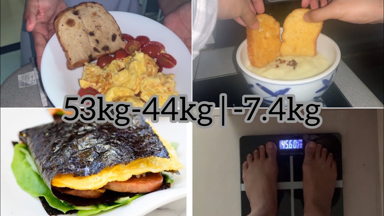 53-44kg Diet Vlog | -7.4 kg , What I eat in a week - YouTube