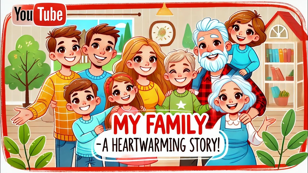 My Family | Read aloud story for kids - YouTube