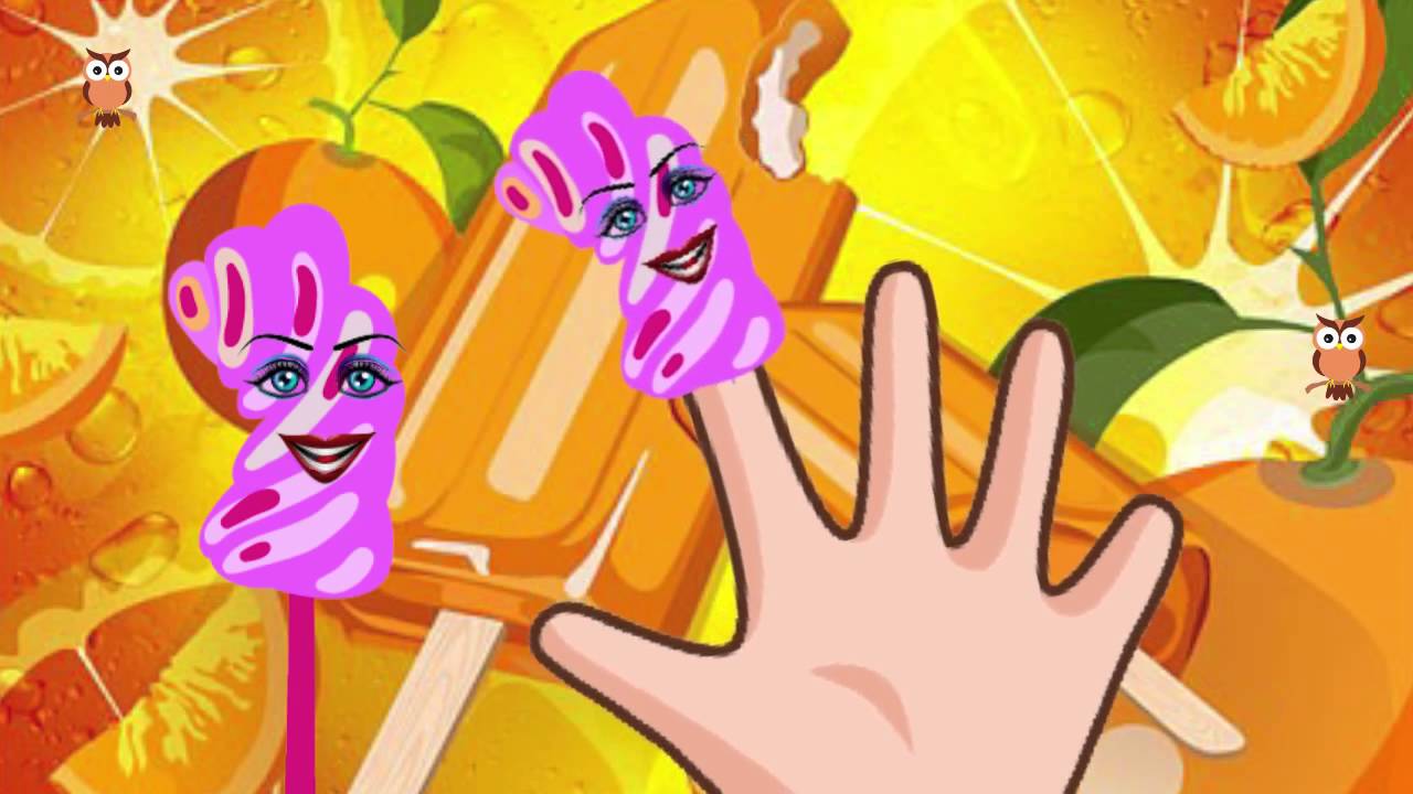 Childhood ice cream sticks __ Colorful sweet Daddy Finger __ ICE Family ...