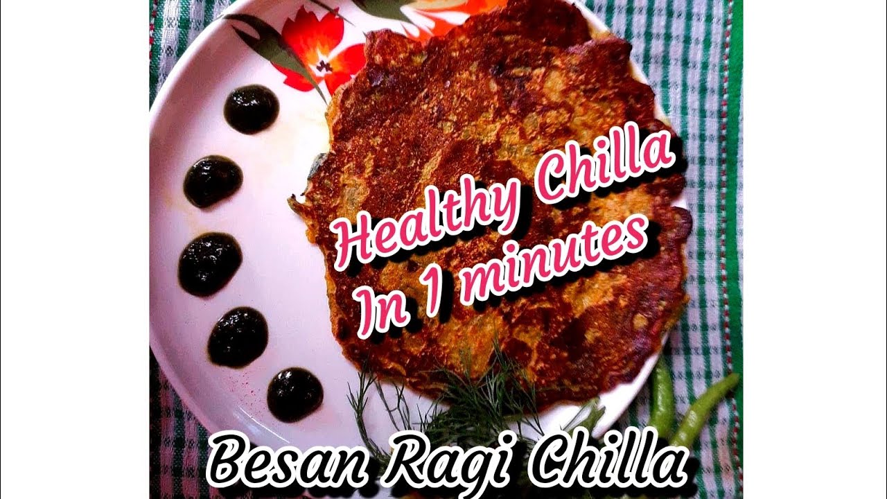 Chilla Recipe| Instant 2 Minutes Chilla | Besan Ragi chilla with Dill ...