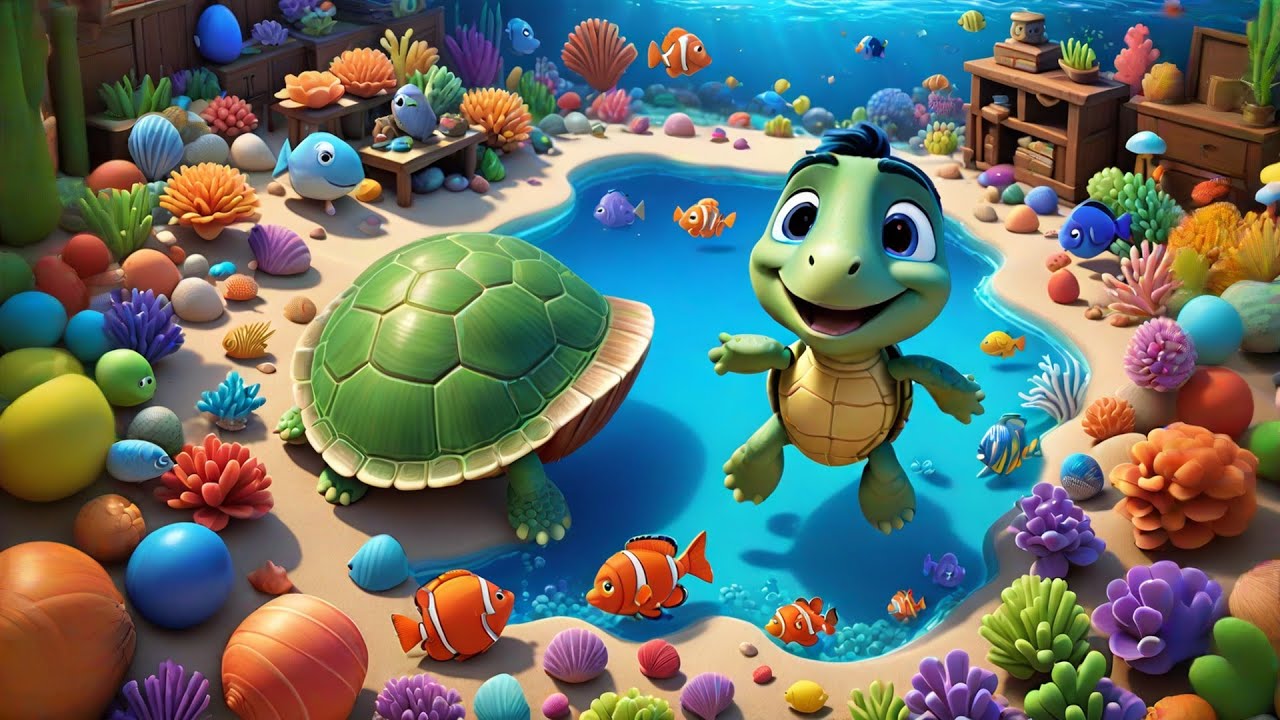 Two Little Turtles Sing the Vowels | Vowel Song for Kids | Fun Alphabet ...