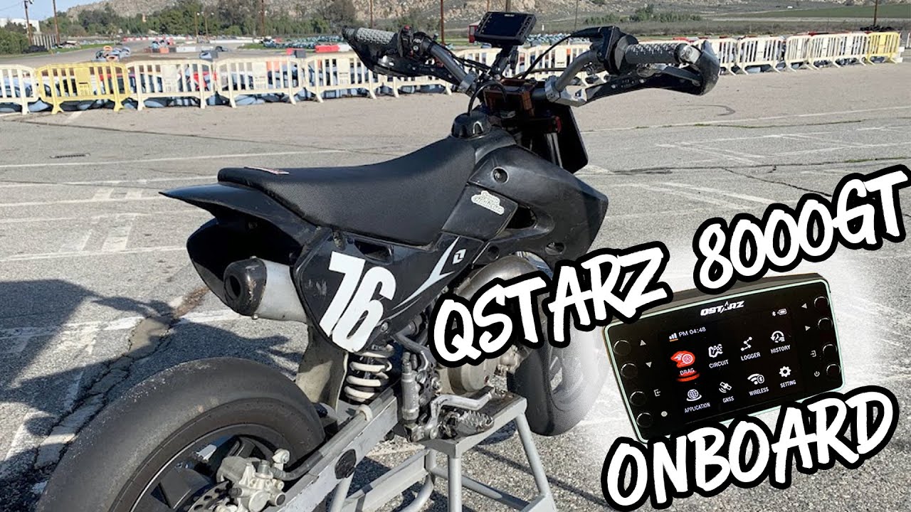Qstarz 8000GT GPS Lap Timer Onboard the KX65 - YouTube