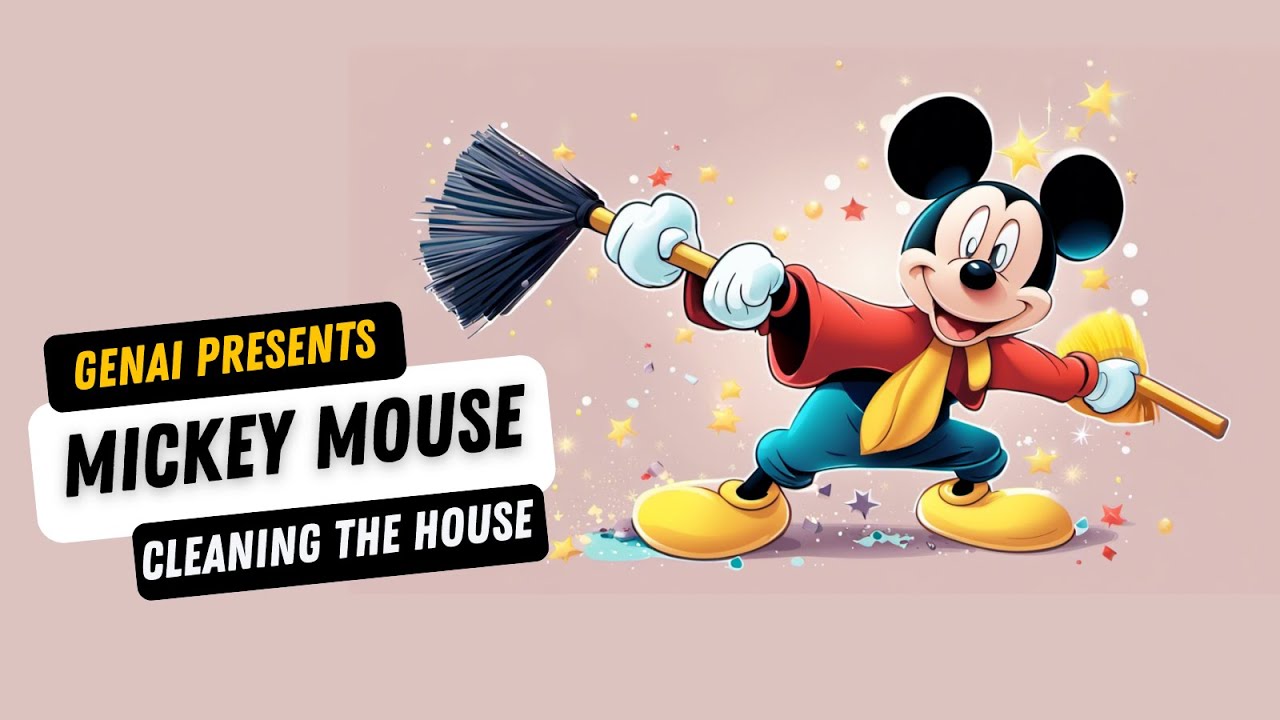 GenAI Presents: A Mickey Mouse Cartoon on Keeping the House Clean ...