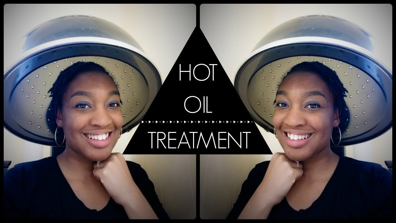 HOT OIL TREATMENT ON STARTER LOCS | MY LOC JOURNEY - YouTube