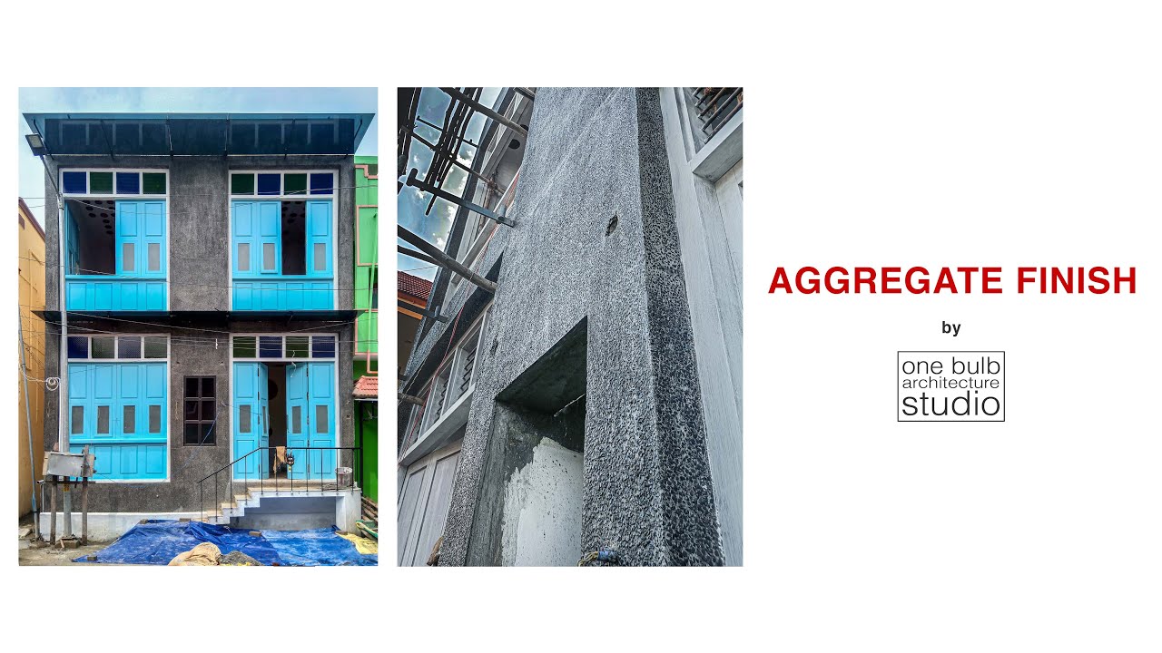 How to make Aggregate finish on facade? - YouTube