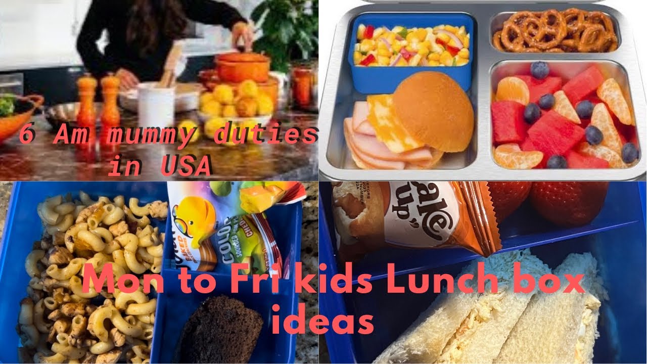 My kids Lunch Routine| 10 Minutes School Lunch Box Ideas| 6 Easy ...