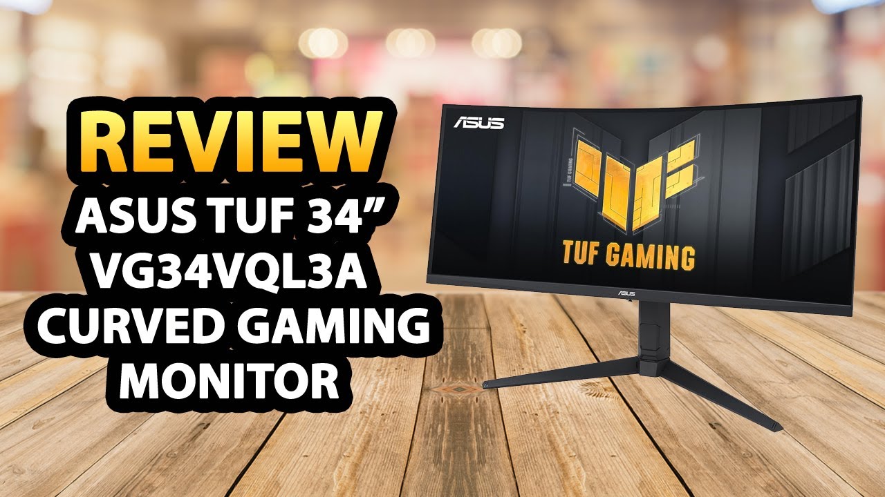 ASUS TUF Gaming 34" Curved Monitor (VG34VQL3A) Review - YouTube