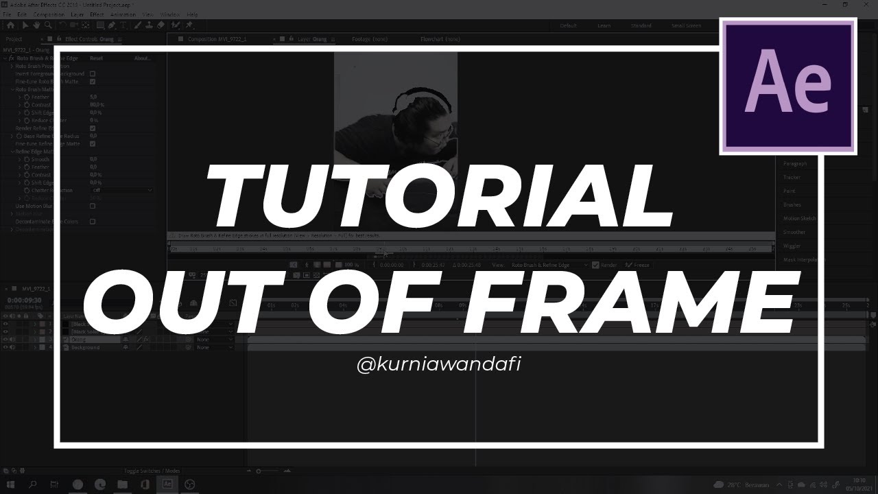 Tutorial Out of Frame | After Effect - YouTube